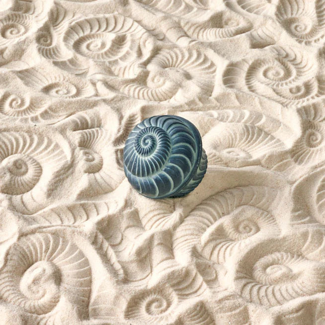 TS-29 Ammonite Texture Sphere – Roadrunner Ceramics